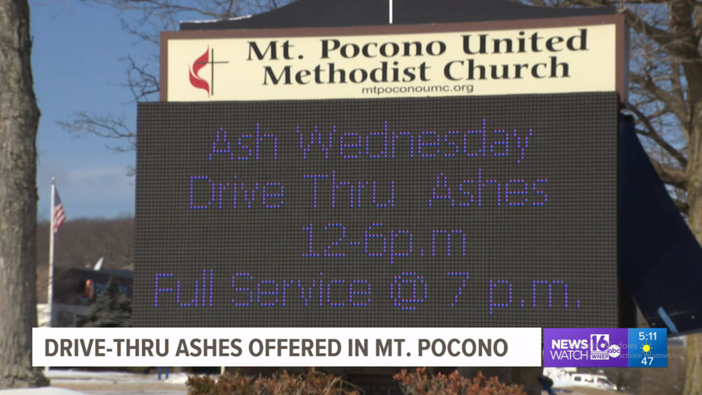 Mount Pocono UMC offers drive-through ashes | Eastern PA Conference of the UMC