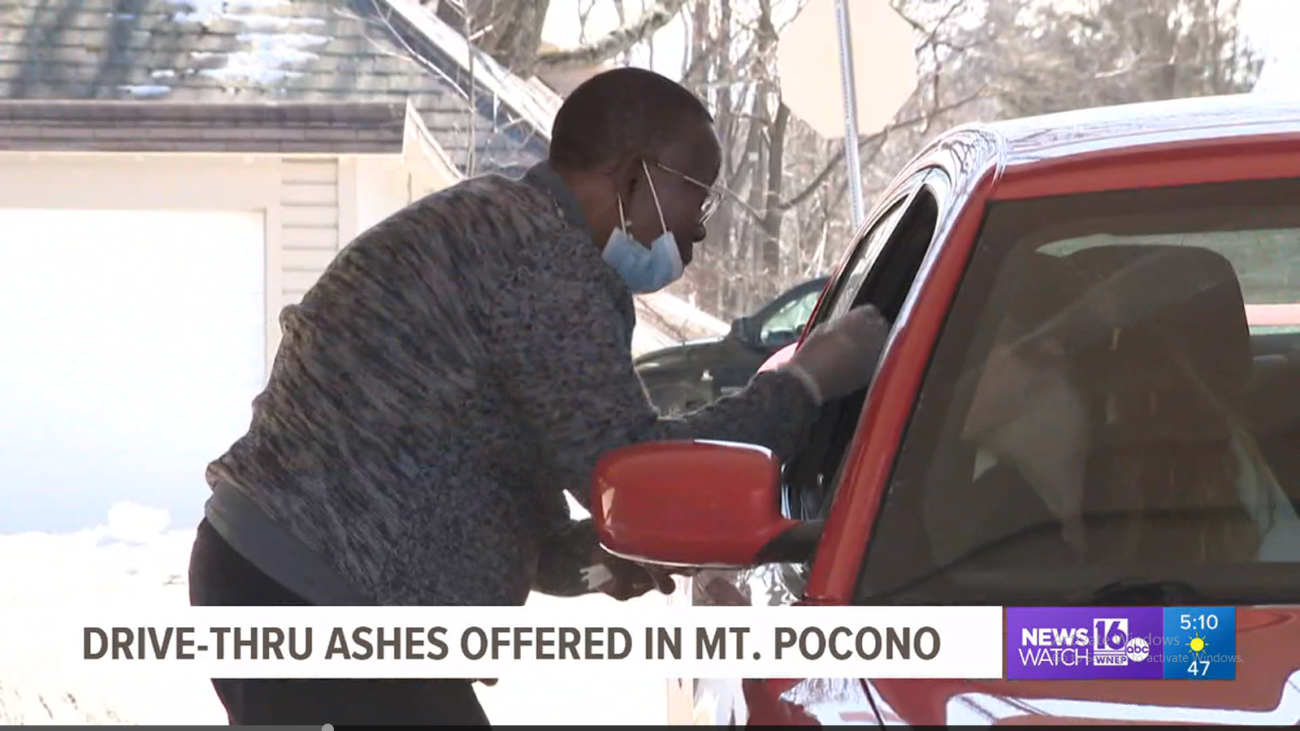 Mount Pocono UMC offers drive-through ashes | Eastern PA Conference of the UMC