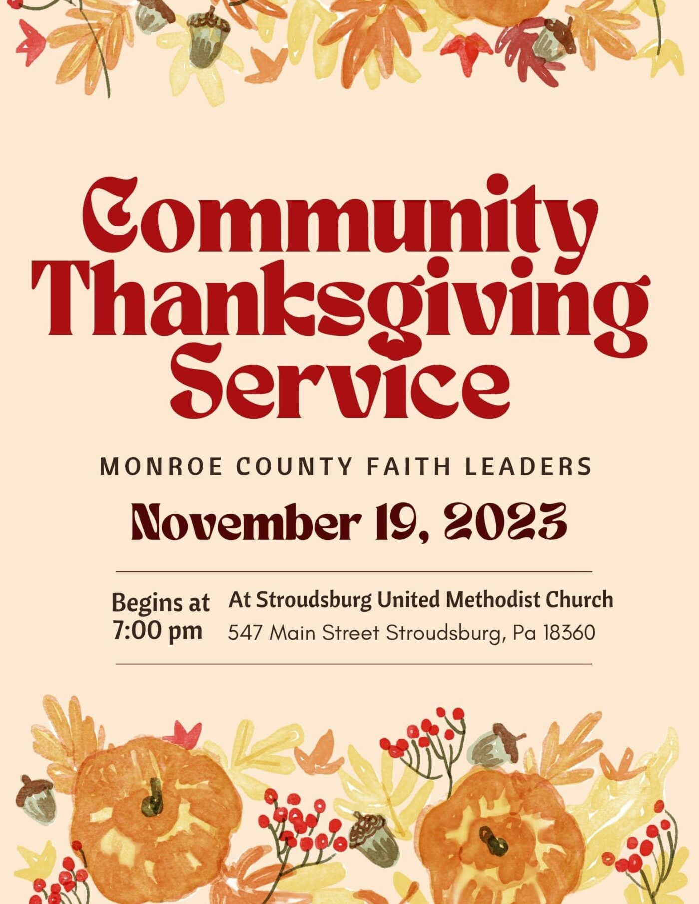 Church’s interfaith community Thanksgiving service reaches hundreds ...
